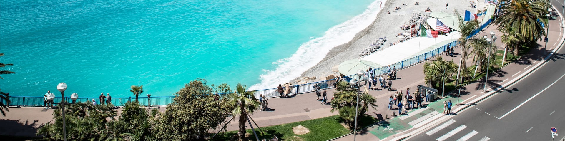 Plage Blue Beach, Nice, Alpes-Maritimes, França